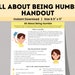 Humble Humlity Character Education for Kids Teens Coping - Etsy