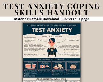 Testing Anxiety Poster - Etsy