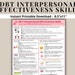 DBT Interpersonal Effectiveness Coping Skills Printable | Etsy