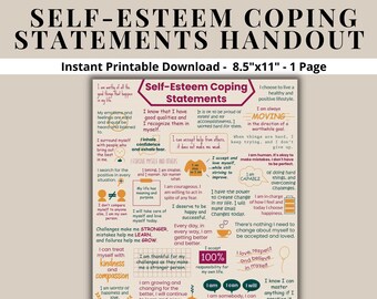 Coping Skills Handout Teens - Etsy