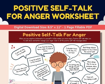 Anger Management Coping Skills for Kids Printable Handout | Etsy