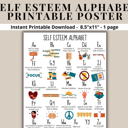 Self Motivation Printable Poster for Kids Teens School - Etsy