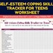 Self-esteem Coping Skills Tracker for Teens Fillable Worksheet | Etsy