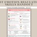 DBT Emotion Regulation Coping Skills Printable Handout Poster - Etsy