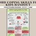 ADHD Coping Skills Printable Handout Poster for Kids | Etsy