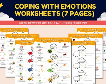 Emoji Feelings Therapy Chart - Etsy