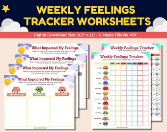 Emoji Feelings Therapy Chart - Etsy
