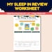 Sleep Hygiene Tracker Printable Worksheets for Kids Teens 3 - Etsy