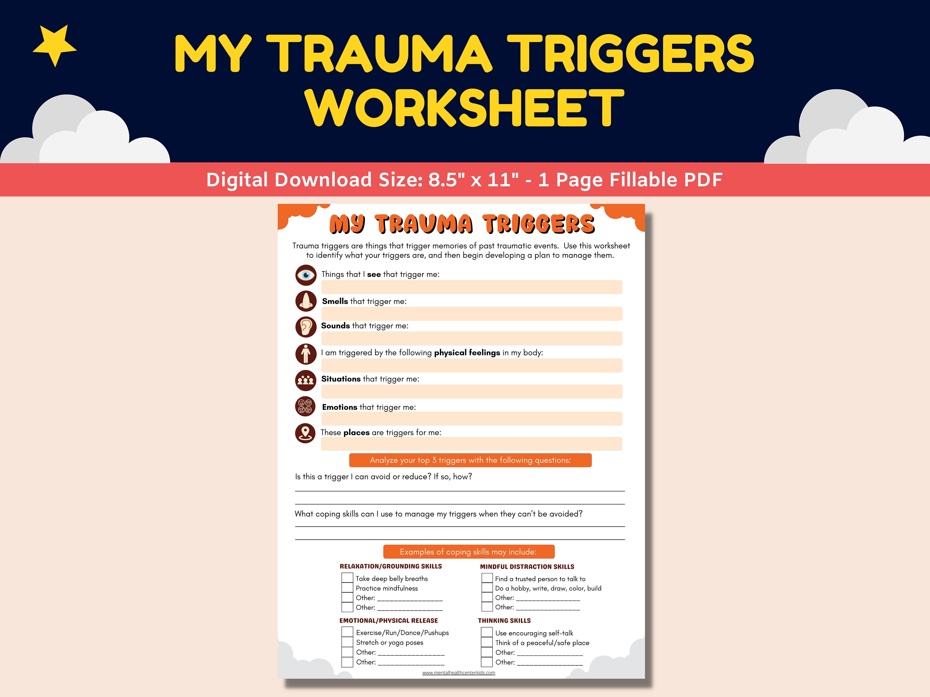 Ptsd Worksheet PTSD Worksheets | Post Traumatic Stress Disorder,