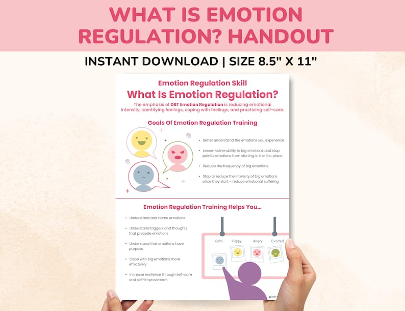 What is Emotion Regulation Handout DBT Emotion Regulation Skills PDF - Etsy