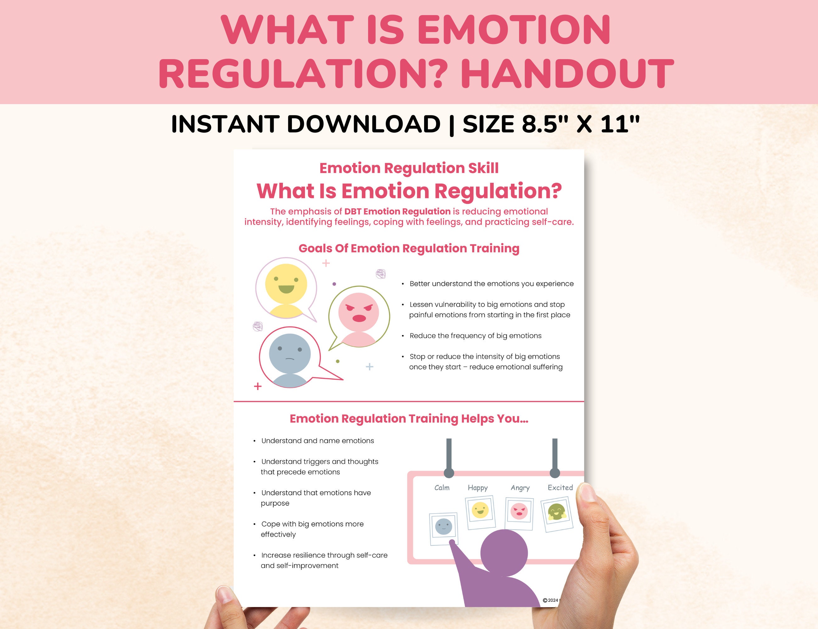 What is Emotion Regulation Handout DBT Emotion Regulation Skills PDF - Etsy