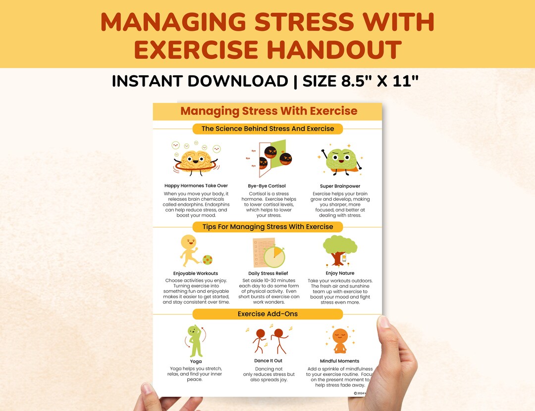 Stress Relief With Exercise Pdf-kids-teens-adults-stress Management ...