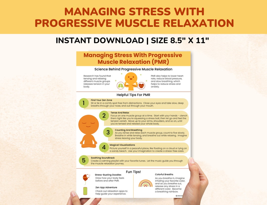 Stress Relief With Progressive Muscle Relaxation Pdf-tense & Relax ...