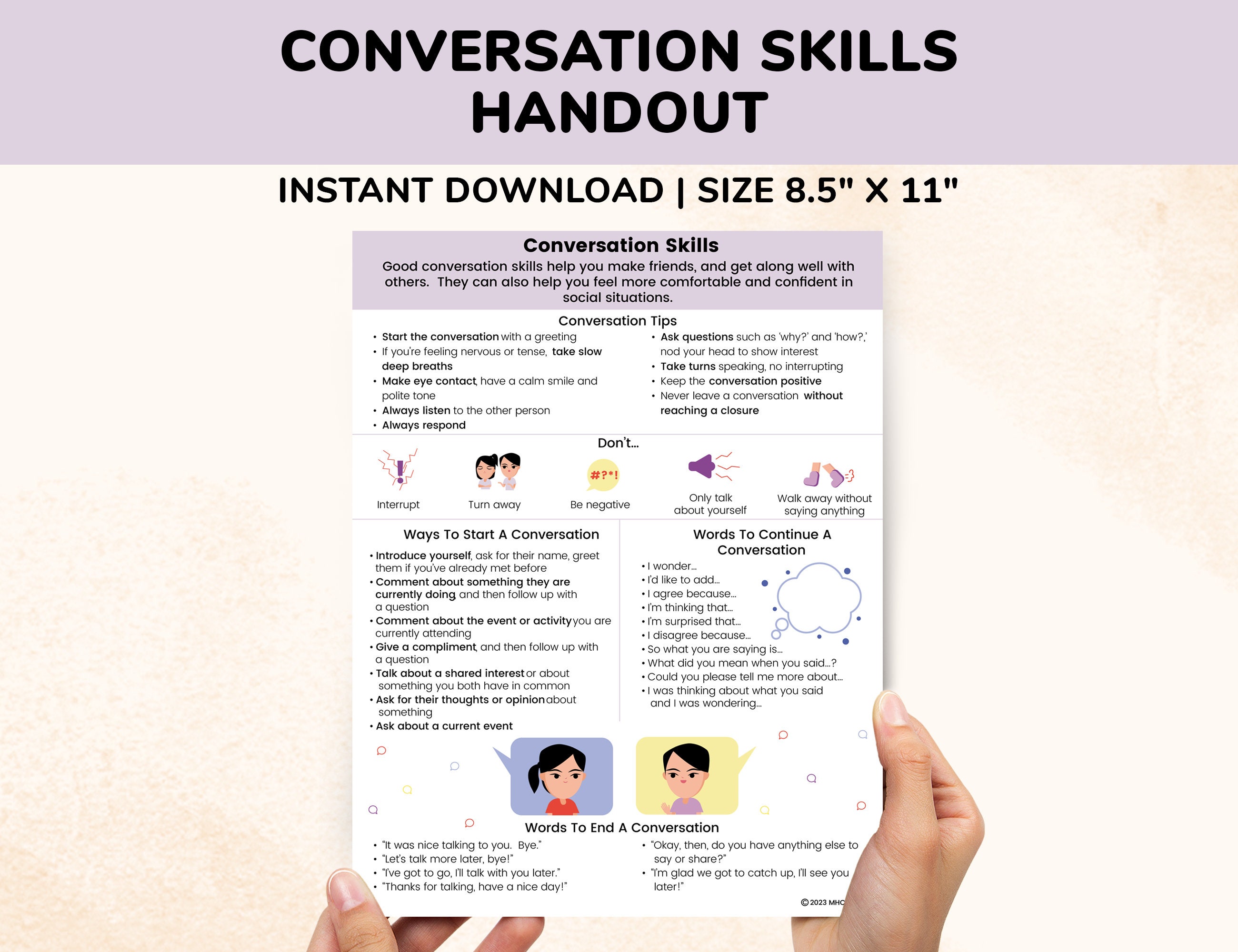 Conversation Skills for Kids & Teens-communication Social Skills ...