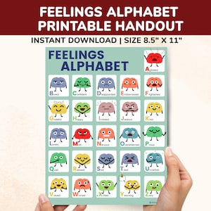 Feelings Emotions Coping Skills Printable Poster Bundle Handouts for ...