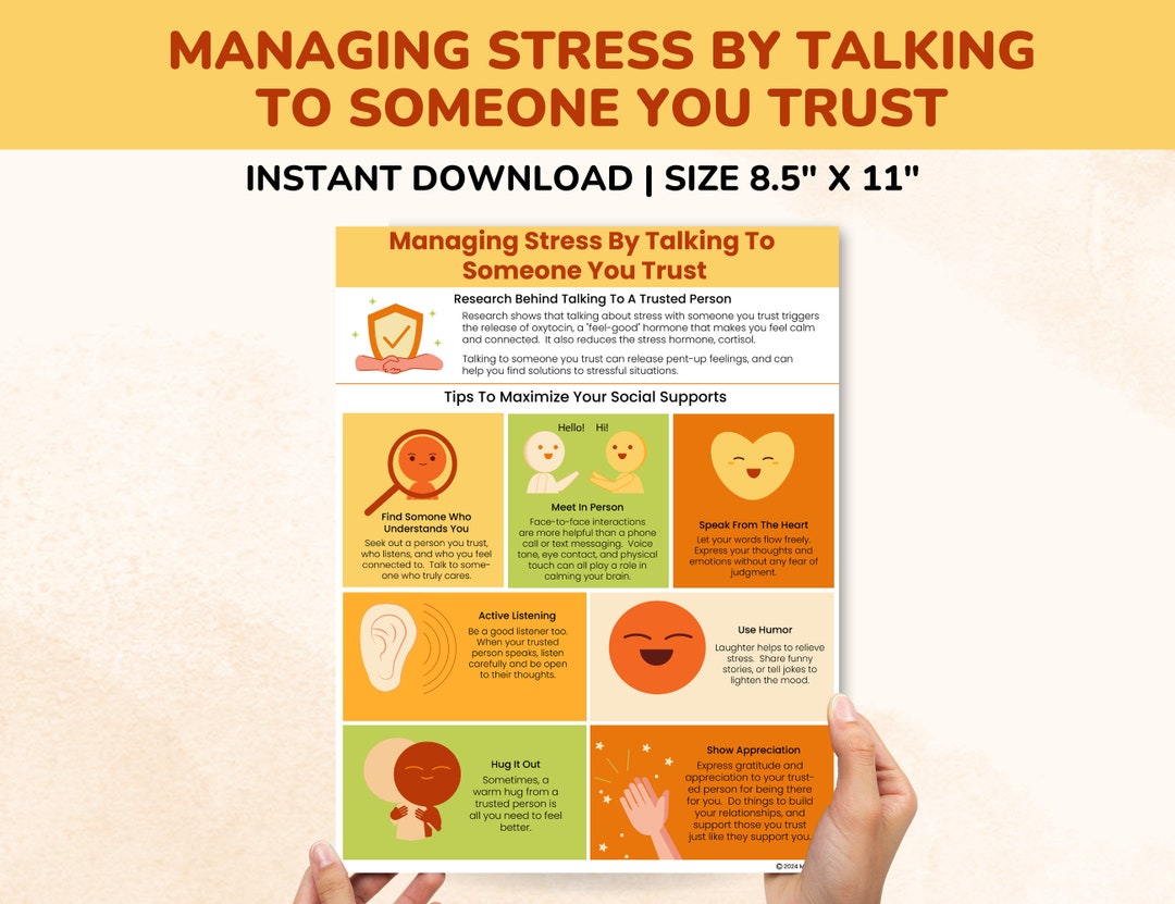 Stress Relief by Talking to Someone You Trust Pdf-stress Management ...