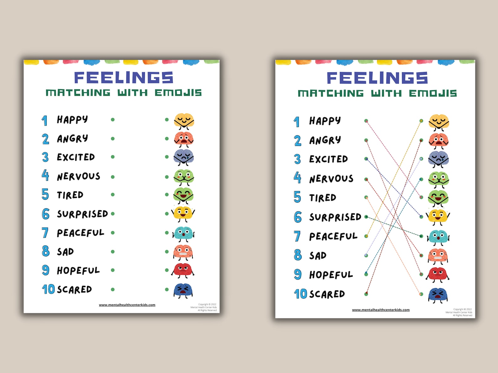 Feelings Emotions 5 Pg Printable Emoji Activity Pack - Etsy