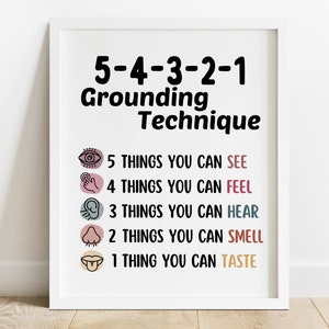 Grounding Technique Poster-coping Skills Poster-zones of Regulation ...