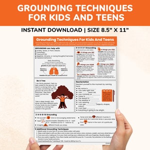 PTSD Trauma Coping Skills Printable Handouts Bundle for Kids-teens ...