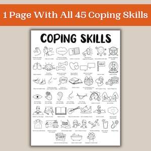 Thanksgiving Color by Coping Skills Coloring Pages Book - Etsy