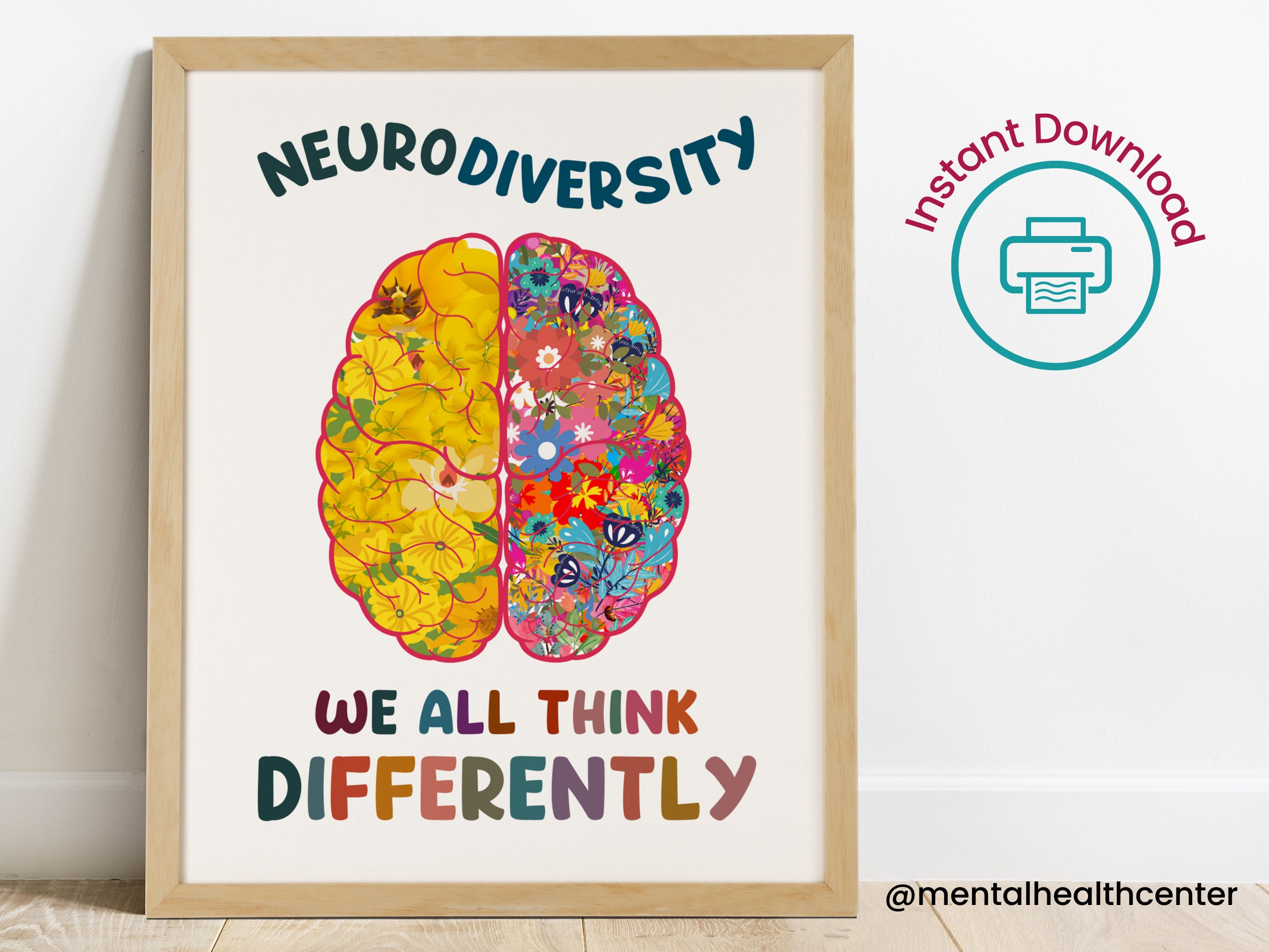 Neurodiversity Growth Mindset Poster-therapy Office Decor-adhd - Etsy