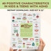 ADHD Printable Handouts 5-page Mini-bundle Kids-teens-child Therapy ...