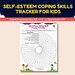 Self-esteem Coping Skills Tracker for Kids Fillable Worksheet Mental ...