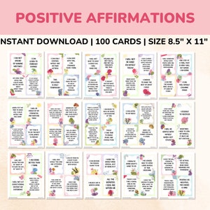DBT Affirmation Cards-168 Positive Affirmations for Self-esteem ...