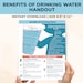 Benefits of Drinking Water Printable Handout, Healthy Habits for Kids ...
