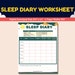 Sleep Hygiene Tracker Printable Worksheets for Kids Teens 3 - Etsy