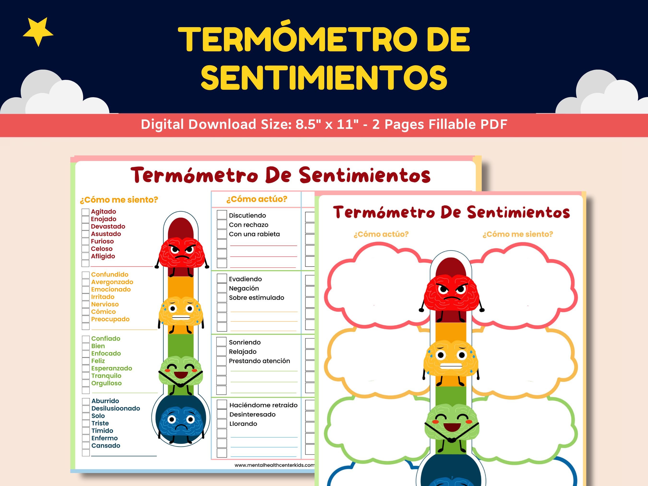 Spanish Feelings/emotions Worksheet for Kids-teens - Hojas De Trabajo ...