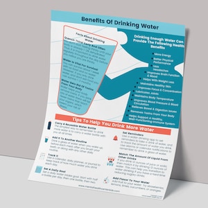 Benefits of Drinking Water Printable Handout, Healthy Habits for Kids ...