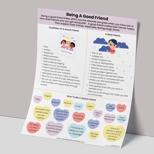 How to Be A Good Friend Kids Teens-friendships Skills School Counselor ...