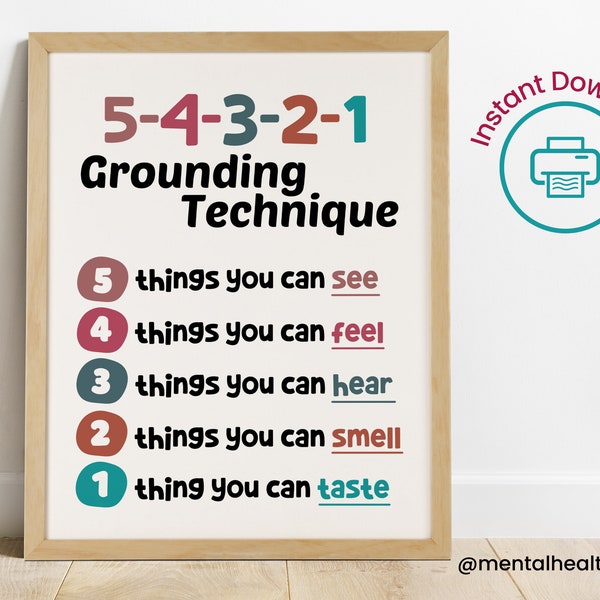 Down 54321 Grounding Technique - Etsy