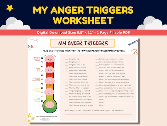 Therapy Worksheets Anger Anger Management Techniques Worksheet