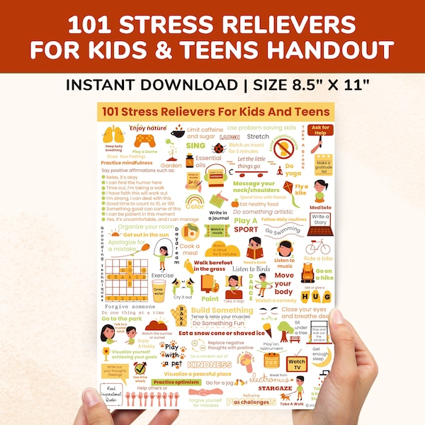 Stress Relief Poster - Etsy