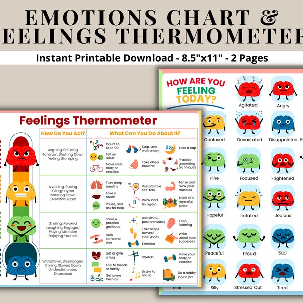 Feelings and Coping Skills - Etsy