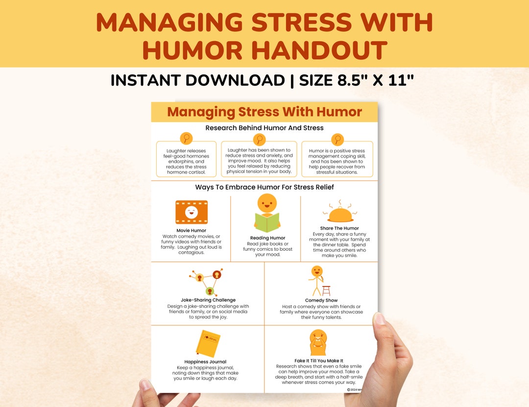Stress Relief With Humor PDF Handout Kids-teens-adults-stress ...