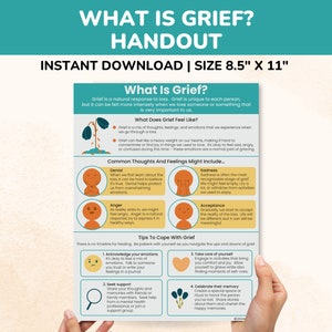 What is Grief With Coping Skills Therapy Handout-kids-teens-adults ...