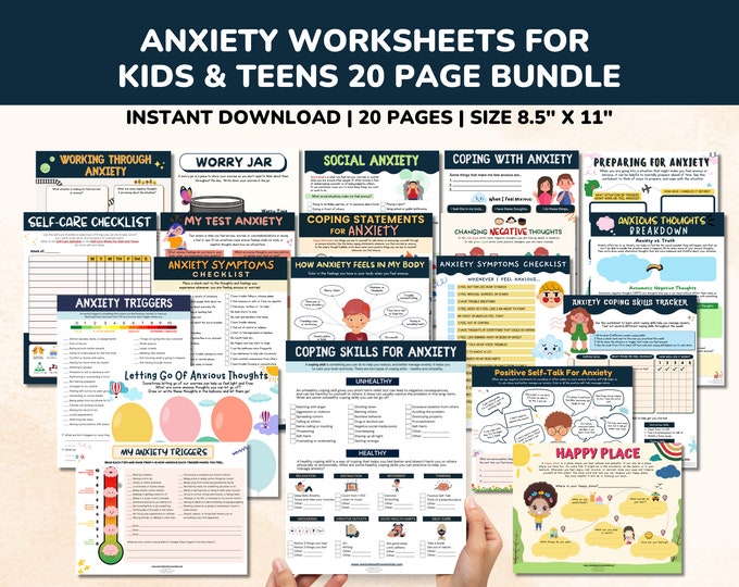 Feelings Emotions Coping Skills Printable Poster Bundle Handouts for ...