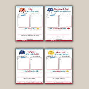 Feelings/emotions Worksheets for Kids 28 Pg Identifying Feelings ...