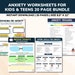 Anxiety Worksheets 20 Pg Printable Bundle for Kids & Teens-child ...