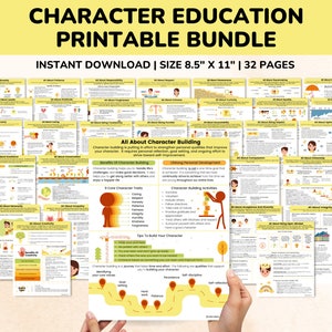Character Education Handouts PDF Bundle-32 Pages-character Counts ...