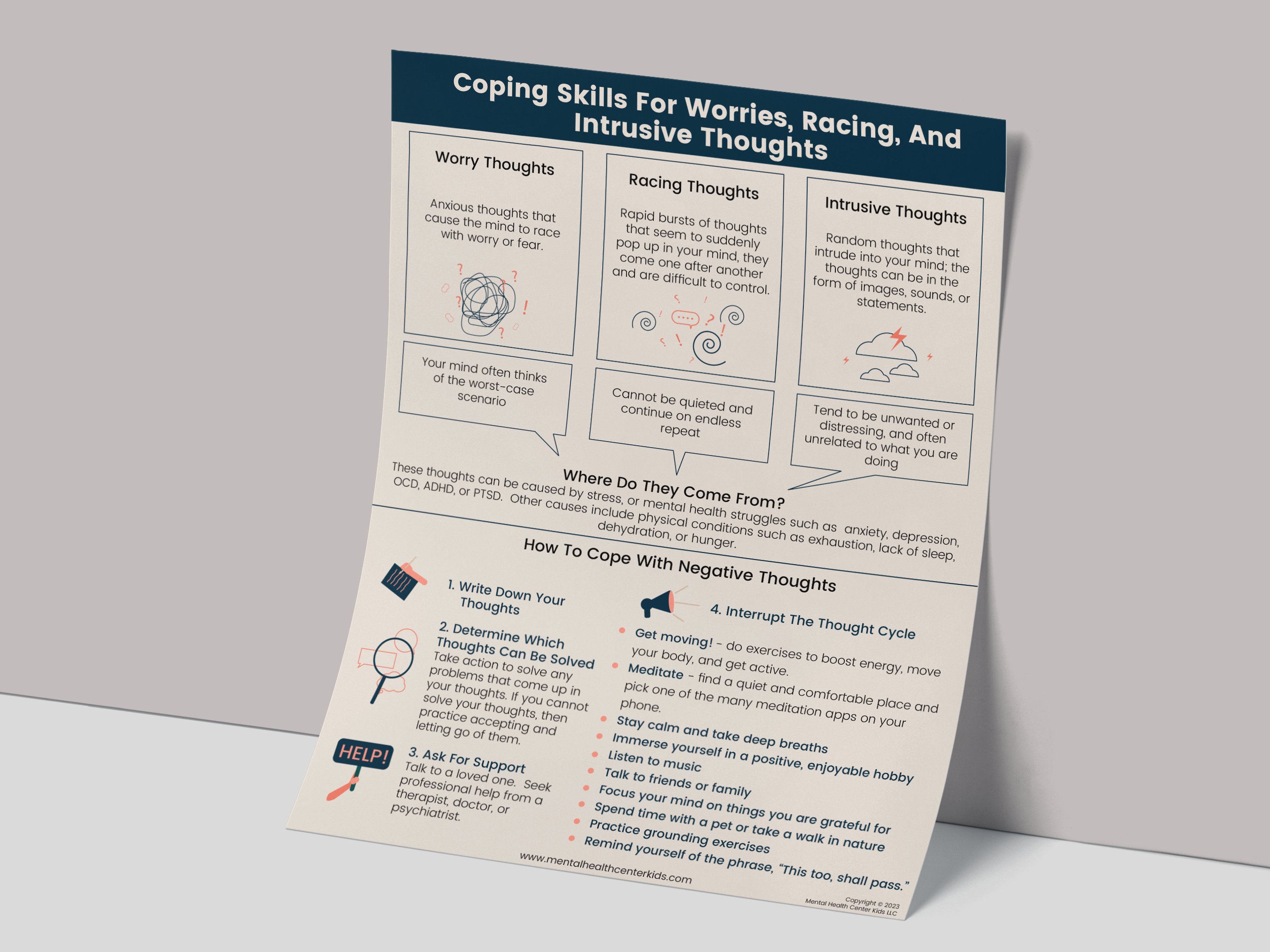 Coping Skills for Worries, Racing Thoughts, & Intrusive Thoughts ...