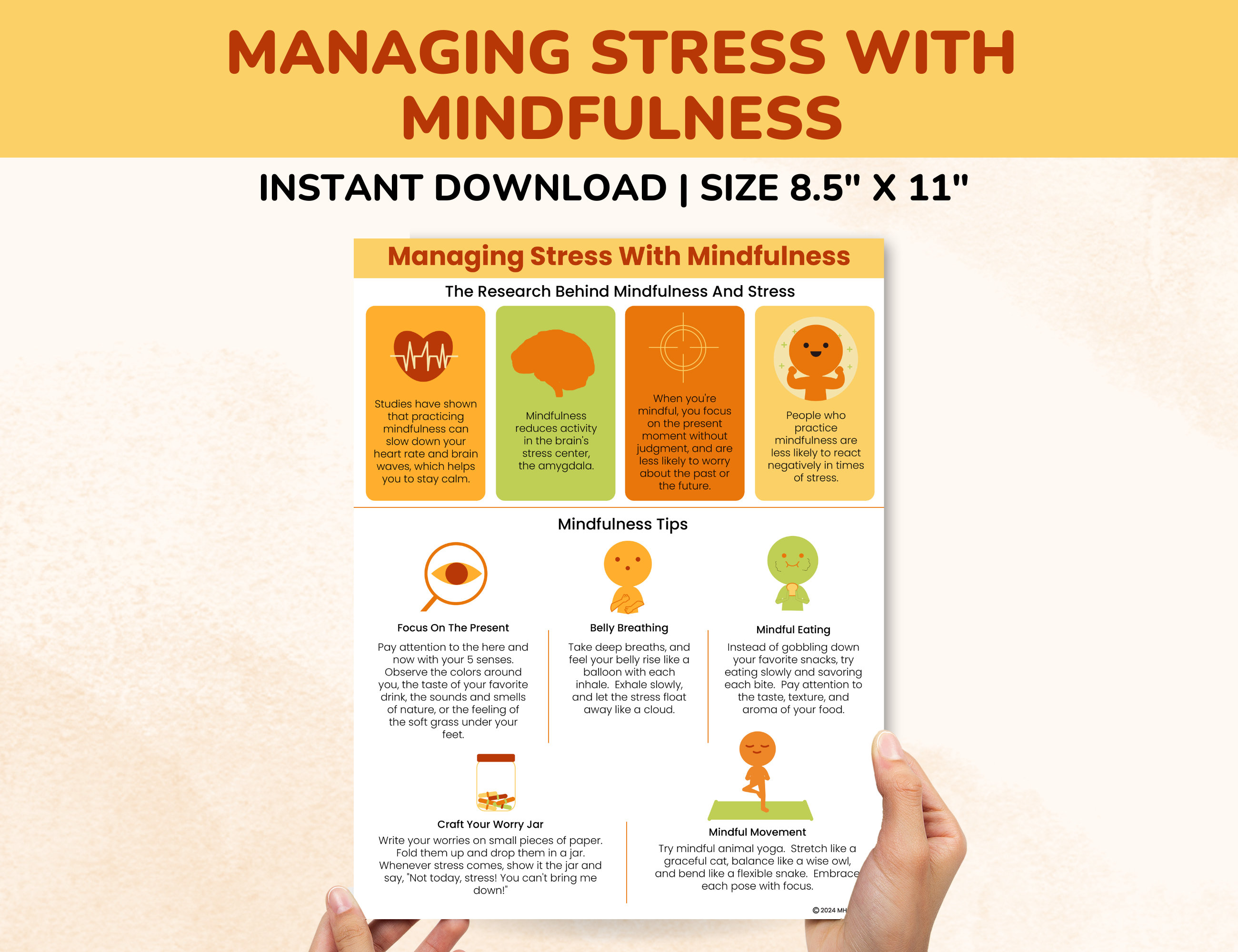 Stress Relief With Mindfulness Pdf-kids-teens-adults-stress Management ...