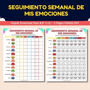 Spanish Feelings/emotions Worksheet for Kids-teens - Seguimiento ...