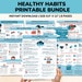 Healthy Habits for Kids Infographic Bundle-teens-adults Healthy Living ...