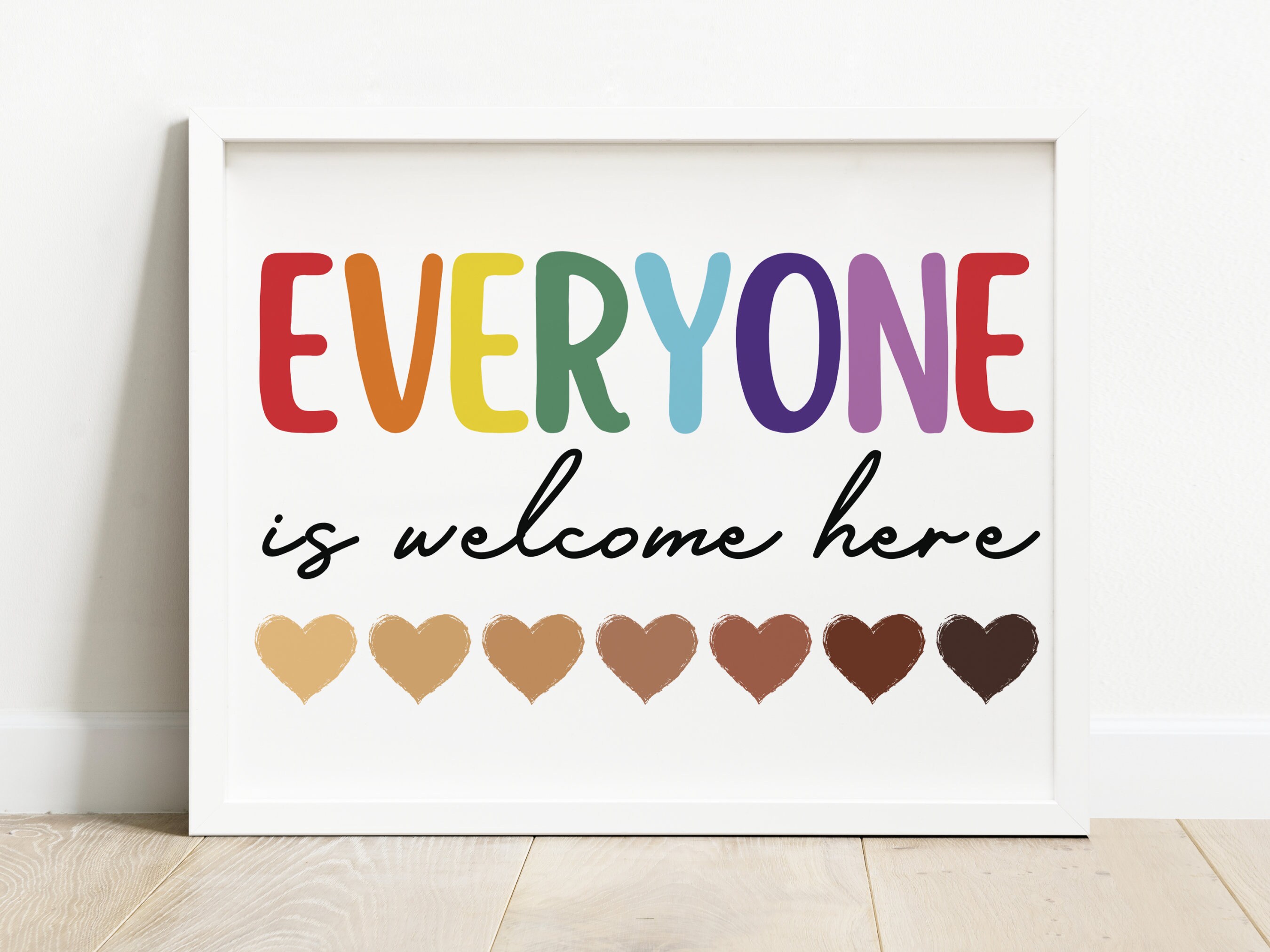 Printable Classroom Poster-everyone is Welcome Here in This Classroom ...