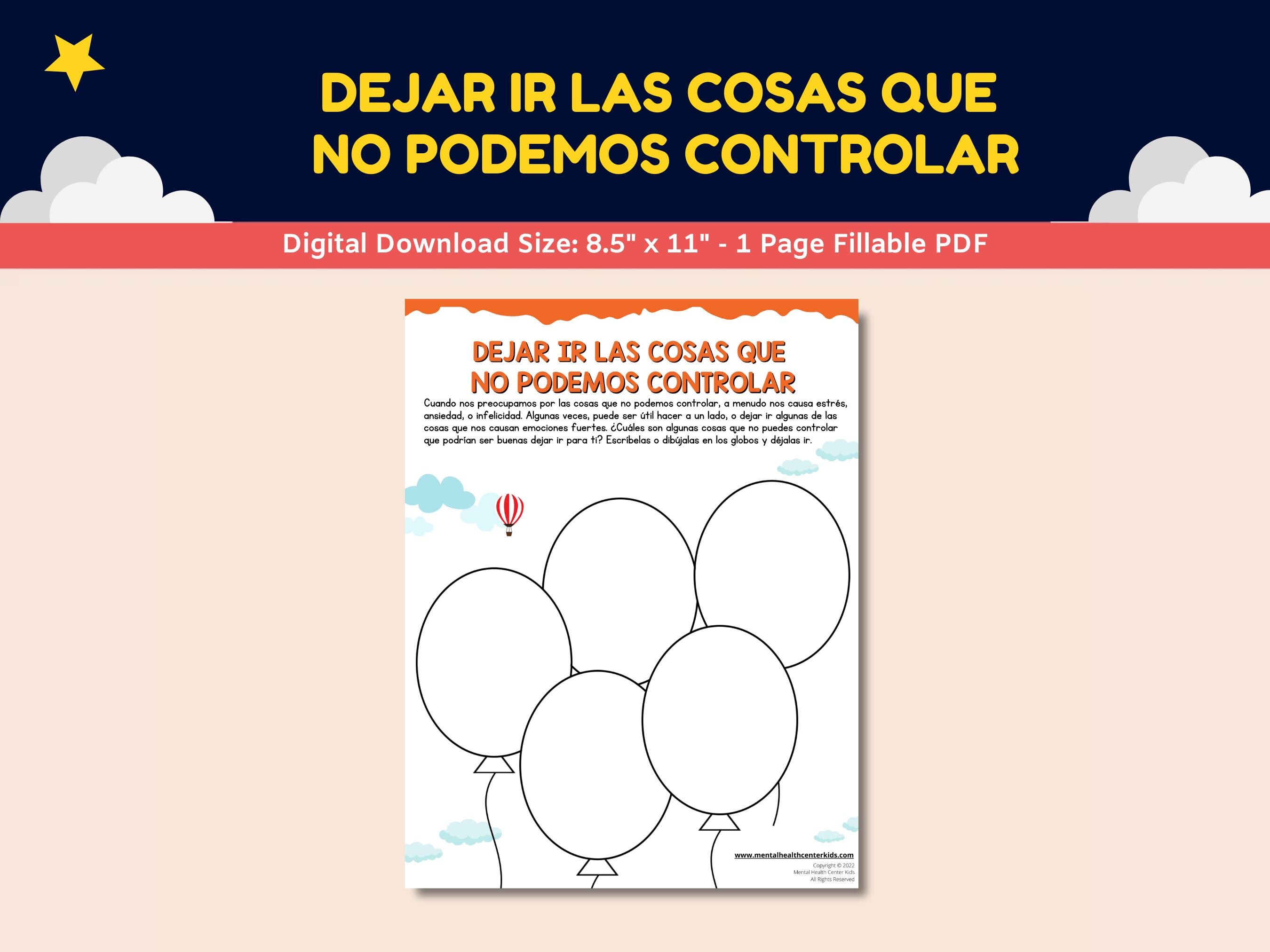 Spanish Trauma/ptsd Worksheet for Kids-teens - Hojas De Trabajo Sobre ...
