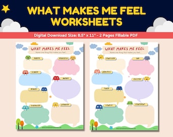 Feelings Check-in Printable Worksheet for Kids Emotions Check - Etsy